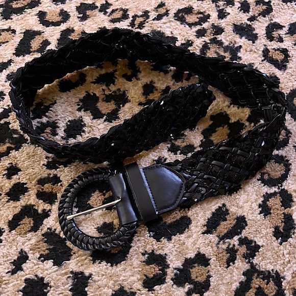 Accessories | Black Shiny Belt | Poshmark